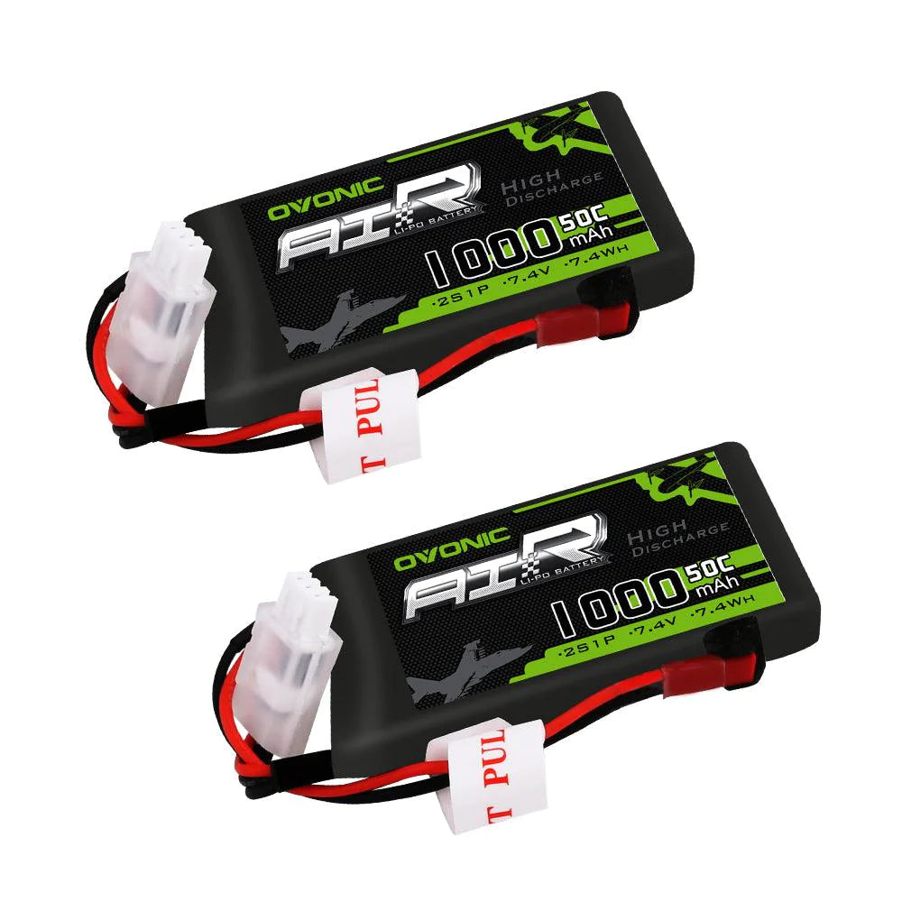 Ovonic Air 2S 1000mAh 50C 7,4V JST Lipo Akku (2 Stück) – LiPo24.de I Der Akku Profi