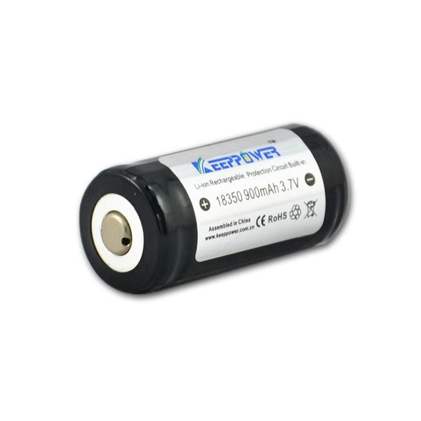 Keeppower 18350 - 900mAh, 3,7V Li-Ion-Akku PCB geschützt – LiPo24.de I ...