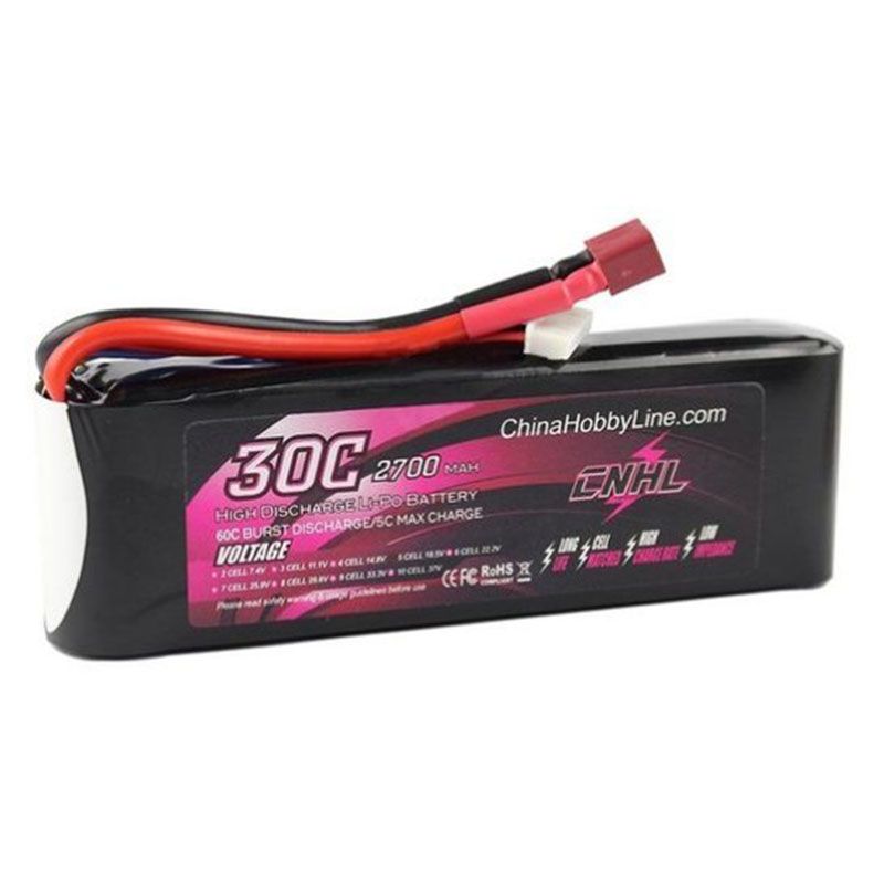 CNHL 5S 2700mAh 18,5V 30C Lipo-Akku mit T/Dean-Stecker – LiPo24.de I ...