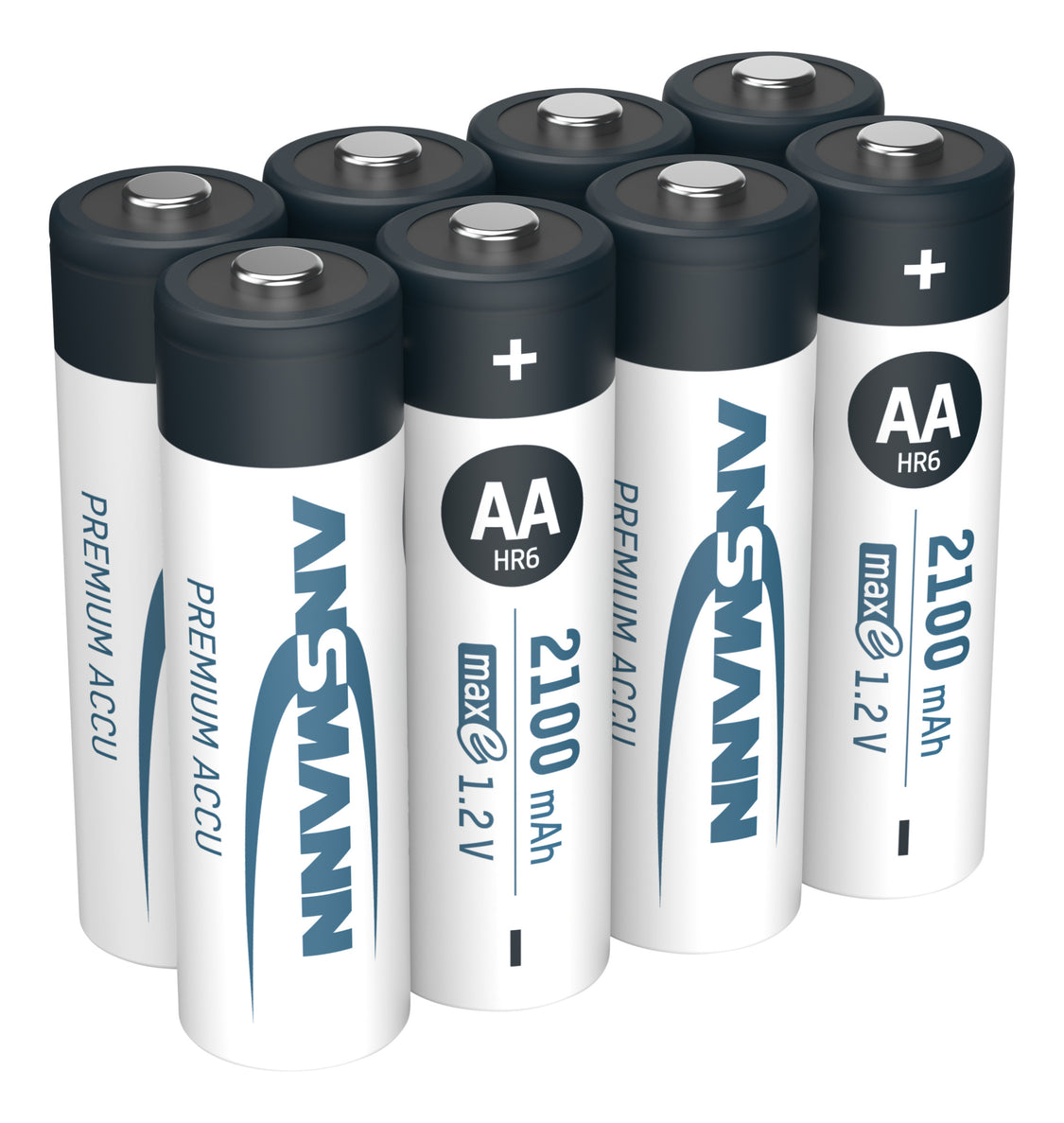 ANSMANN NiMH Akku Mignon AA 2100 mAh maxE 8er Schrumpffolie, ideal für ...