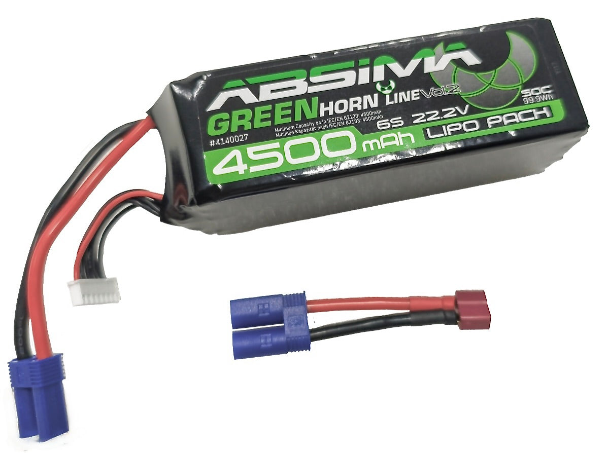 Absima Greenhorn Vol.2 LiPo 6S 22,2V-50C 4500 SC (EC5/T-Plug) – LiPo24 ...