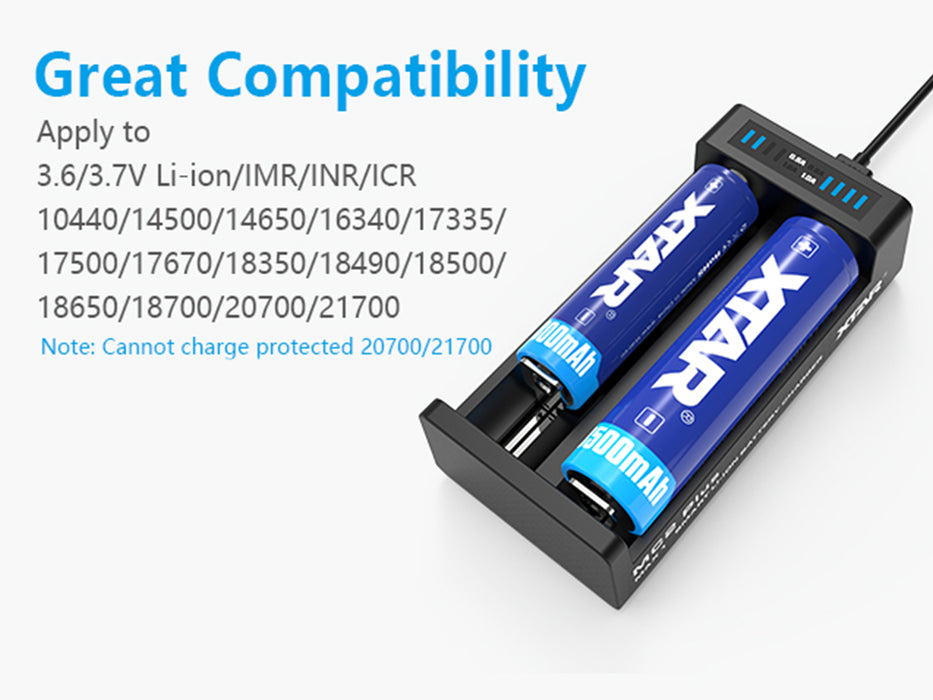 Xtar Mc2 Plus 2 Schacht Usb Akkulader — Lipo24de