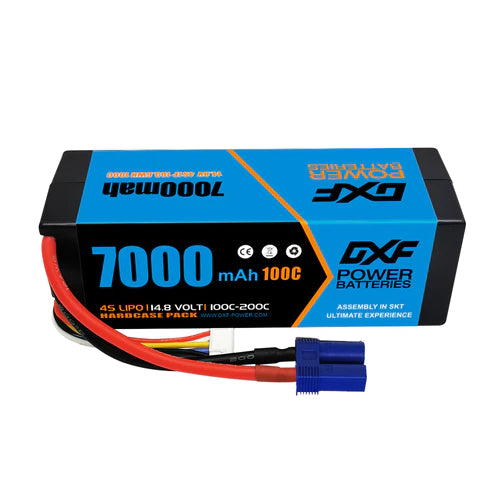 DXF 4S 7000mAh 14,8V 100C/200C Hardcase EC5 Lipo Akku — LiPo24.de I Der Akku Profi