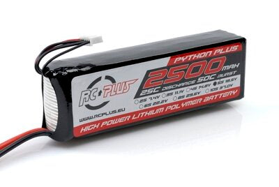 RC Plus Python Plus 5S 2500mAh 5S1P 18,5V 30C Deans Stecker Li-Po Akku ...