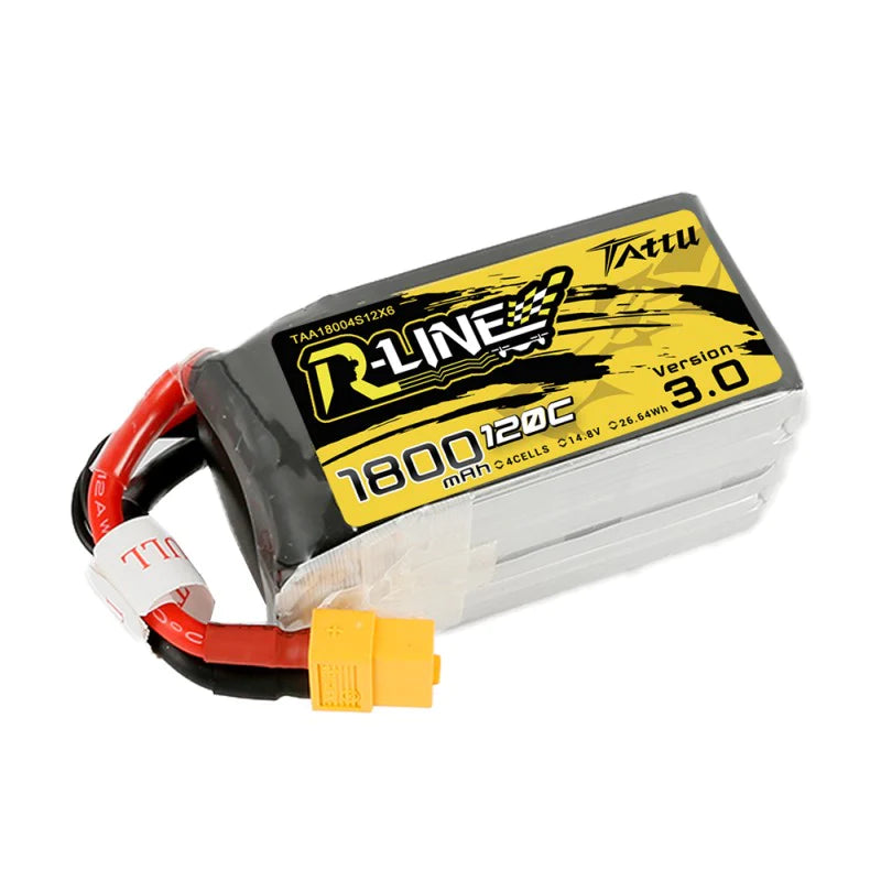 Tattu R-Line Version 3.0 1800mAh 14.8V 120C 4S1P Lipo Akku mit XT60 St ...